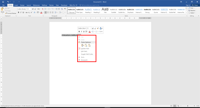 Word Edit Mergefields In Microsoft Word Valuepro