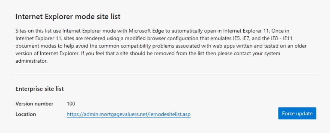 Configuring Microsoft Edge and IE Mode for ValuePRO – ValuePRO