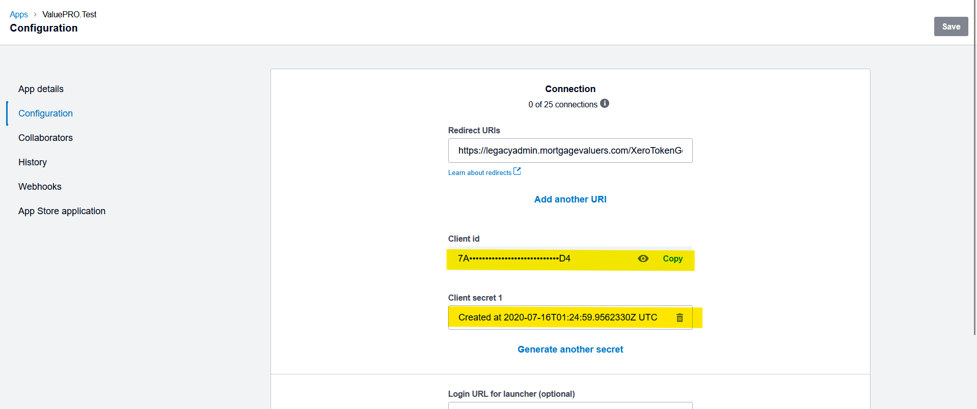 Setup Xero Integration – ValuePRO